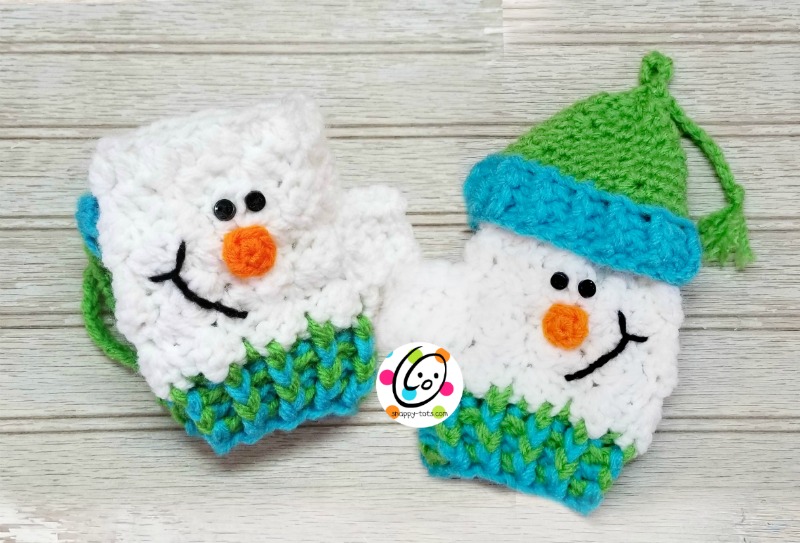 Free Pattern: Sampler Snowman Boot Cuffs - Snappy Tots