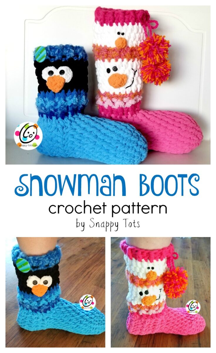 Pattern: SNOWman Boots - Snappy Tots