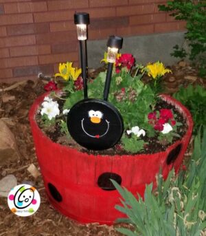 DIY Ladybug Planter and Table - Snappy Tots