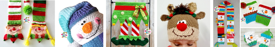 Free Pattern: Sampler Snowman Boot Cuffs ~ Snappy Tots