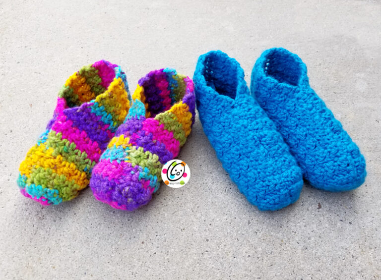Huggy Slippers Crochet Pattern - Snappy Tots