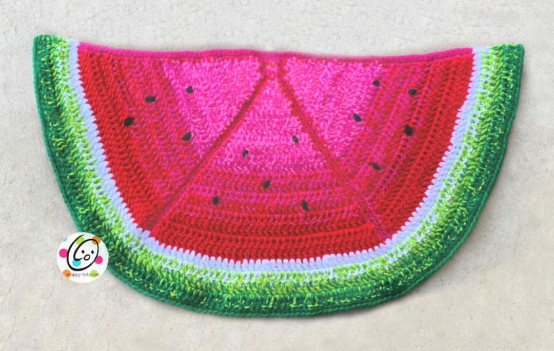 Free Pattern: Watermelon Mats - Snappy Tots