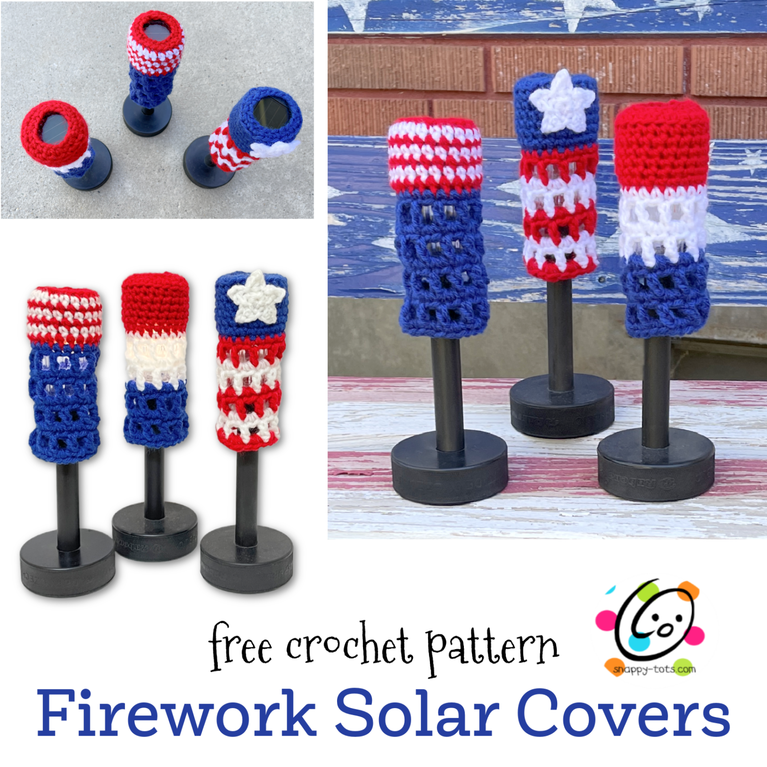 Free Pattern: Firework Solar Covers - Snappy Tots