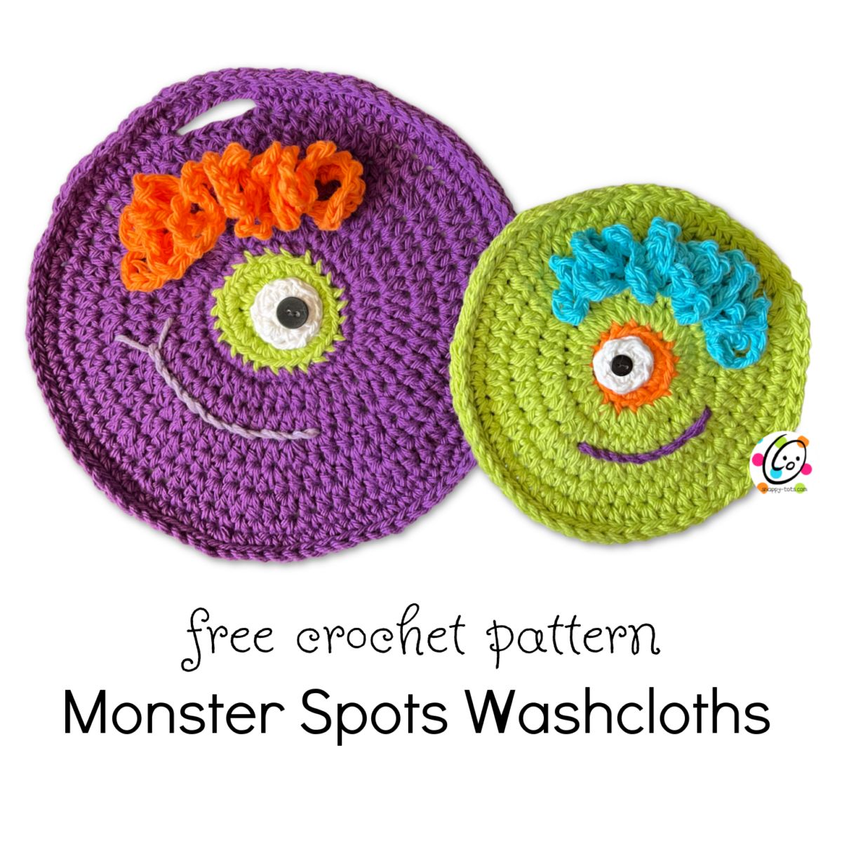 Weekly Wash #31: Monster Spots Washcloths - Snappy Tots