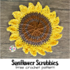 Free Pattern: Sunflower Scrubbies - Snappy Tots