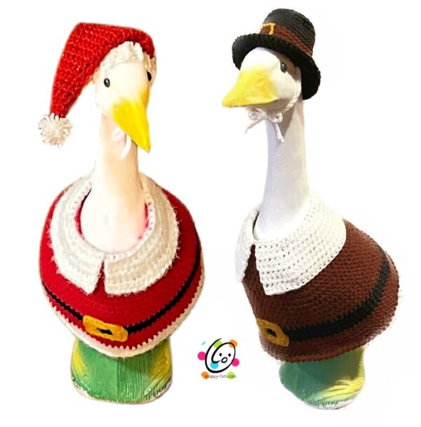 Free Pattern: Goose Holiday Suits - Snappy Tots