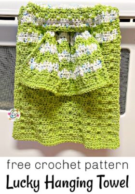 Free Pattern: Lucky Hanging Towel – snappy tots