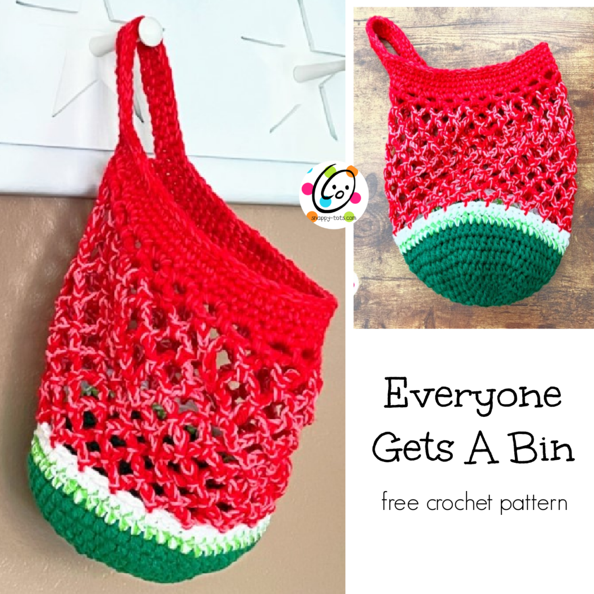 Free Pattern: Everyone Gets A Bin - Snappy Tots