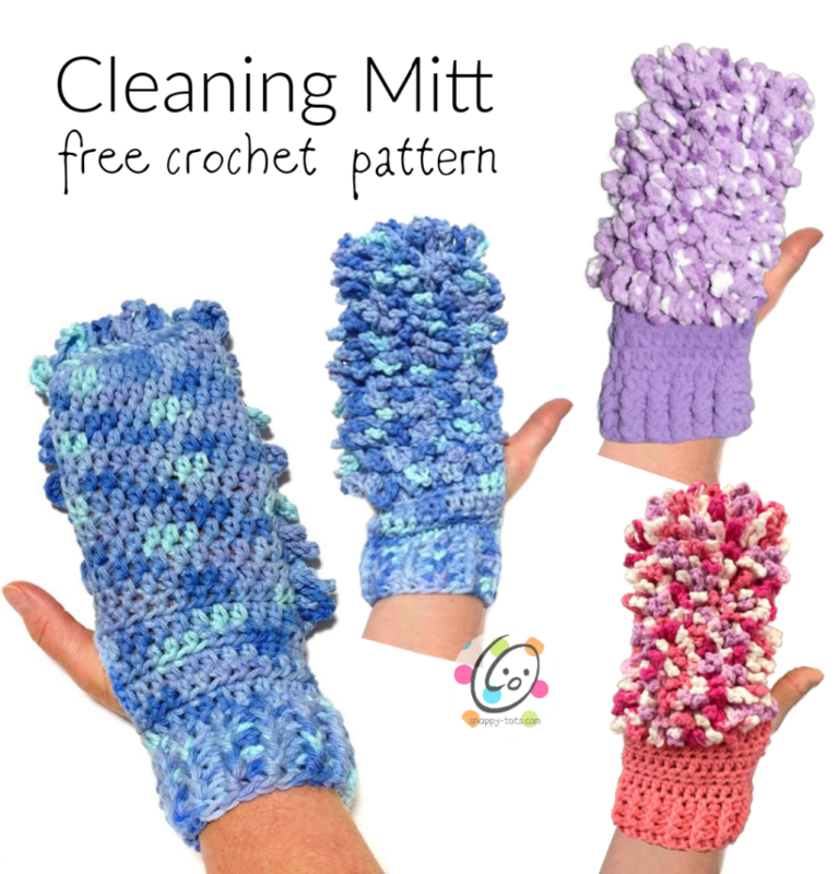 Free Pattern: Cleaning Mitt - Snappy Tots