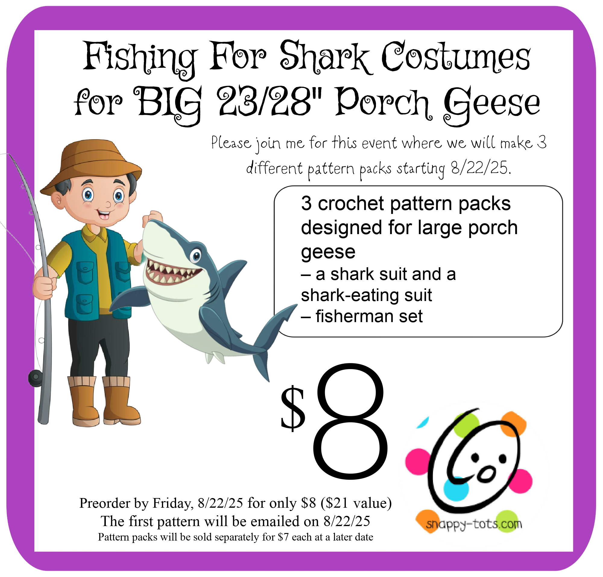 BIG Fishing for Sharks Goose event - Snappy Tots